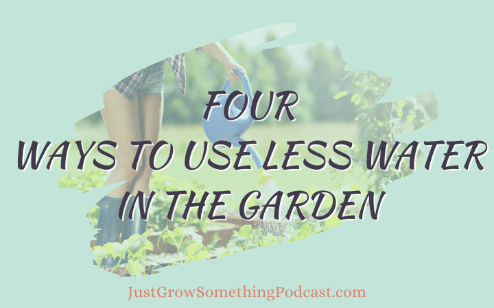 Four Ways to Use Less Water in the Garden | Just Grow Something with ...