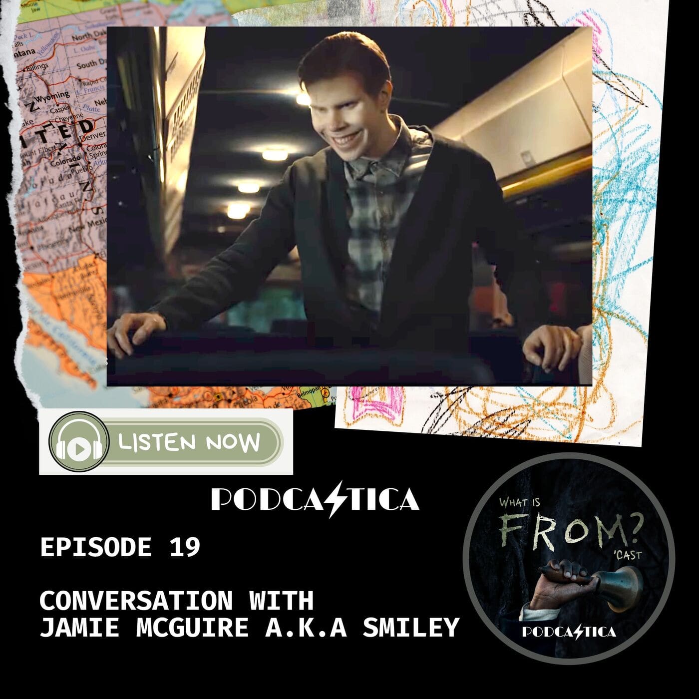 20. Conversation with Jamie McGuire A.K.A Smiley | Podcastica. Fun, in ...
